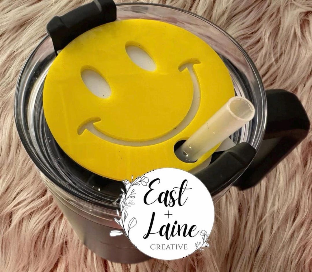 Smiley Face Stanley Cup Topper Cup Accessory - Etsy