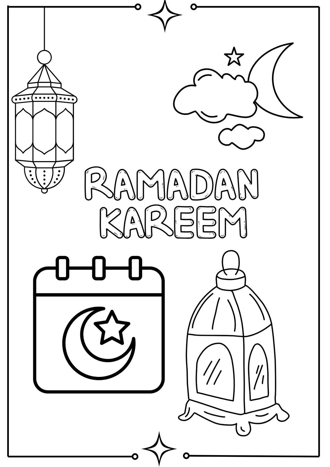 Ramadan Coloring Pages | Digital Download | 11 Printable Pages - Etsy