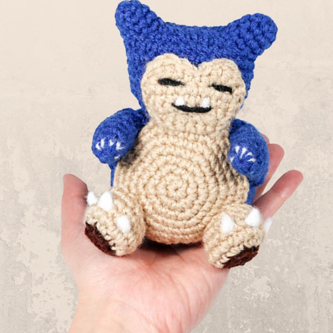 Crochet Pokémon Mini Snorlax Amigurumi Pattern – Easy to Intermediate ...