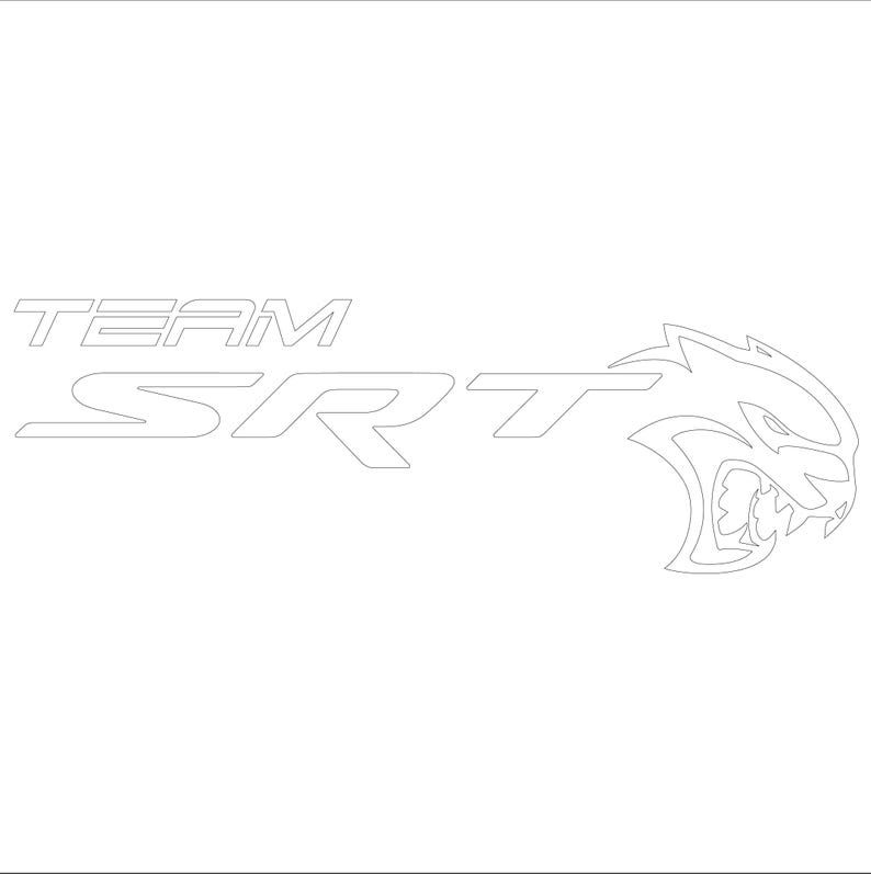 Team SRT Hellcat Logo - Etsy