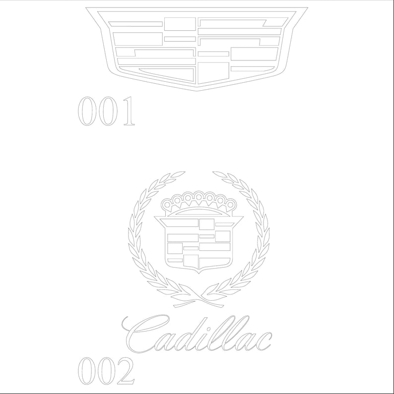 Cadillac Logo - Etsy