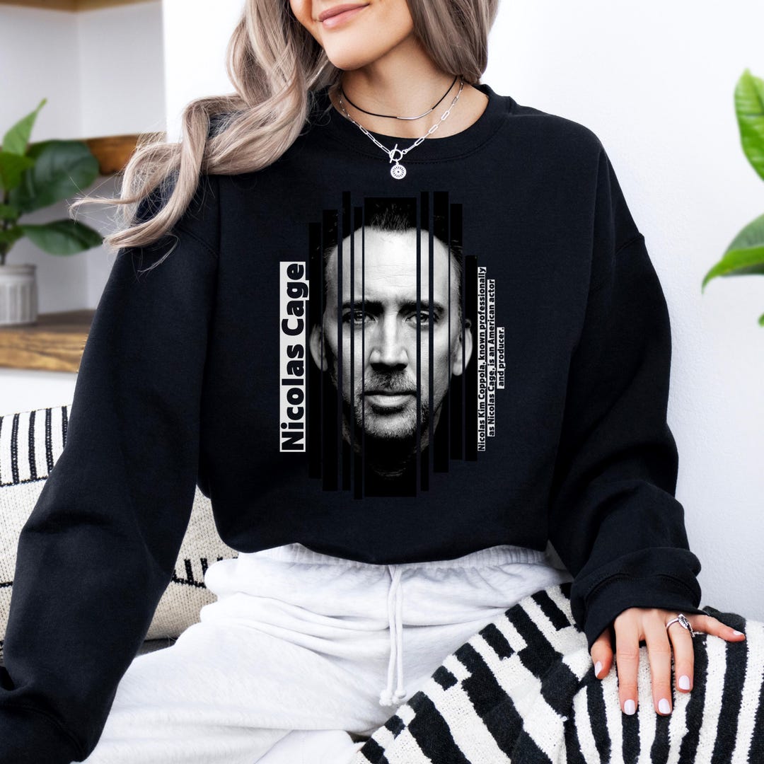 Nicolas Cage Shirt,movie Shirt, Actor Shirt,nicolas Cage Fan Shirt ...