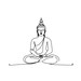 Buddha Line Art Printable - Minimalist Buddha Drawing - Instant ...