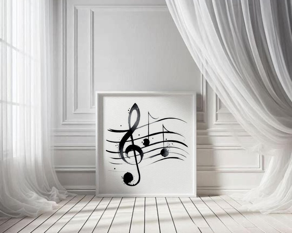 Music Notes Watercolour Printable Digital Download Musical Notes ...