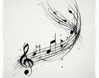 Music Notes Watercolour Printable Digital Download Musical Notes ...