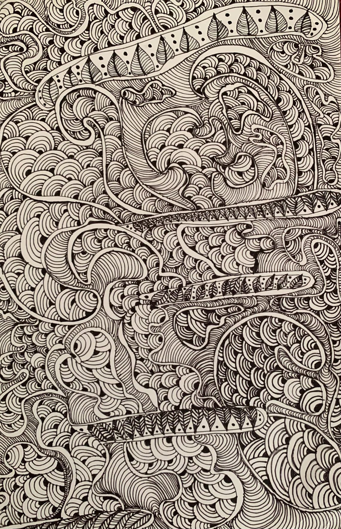 5 Zentangle Art Designs - Etsy