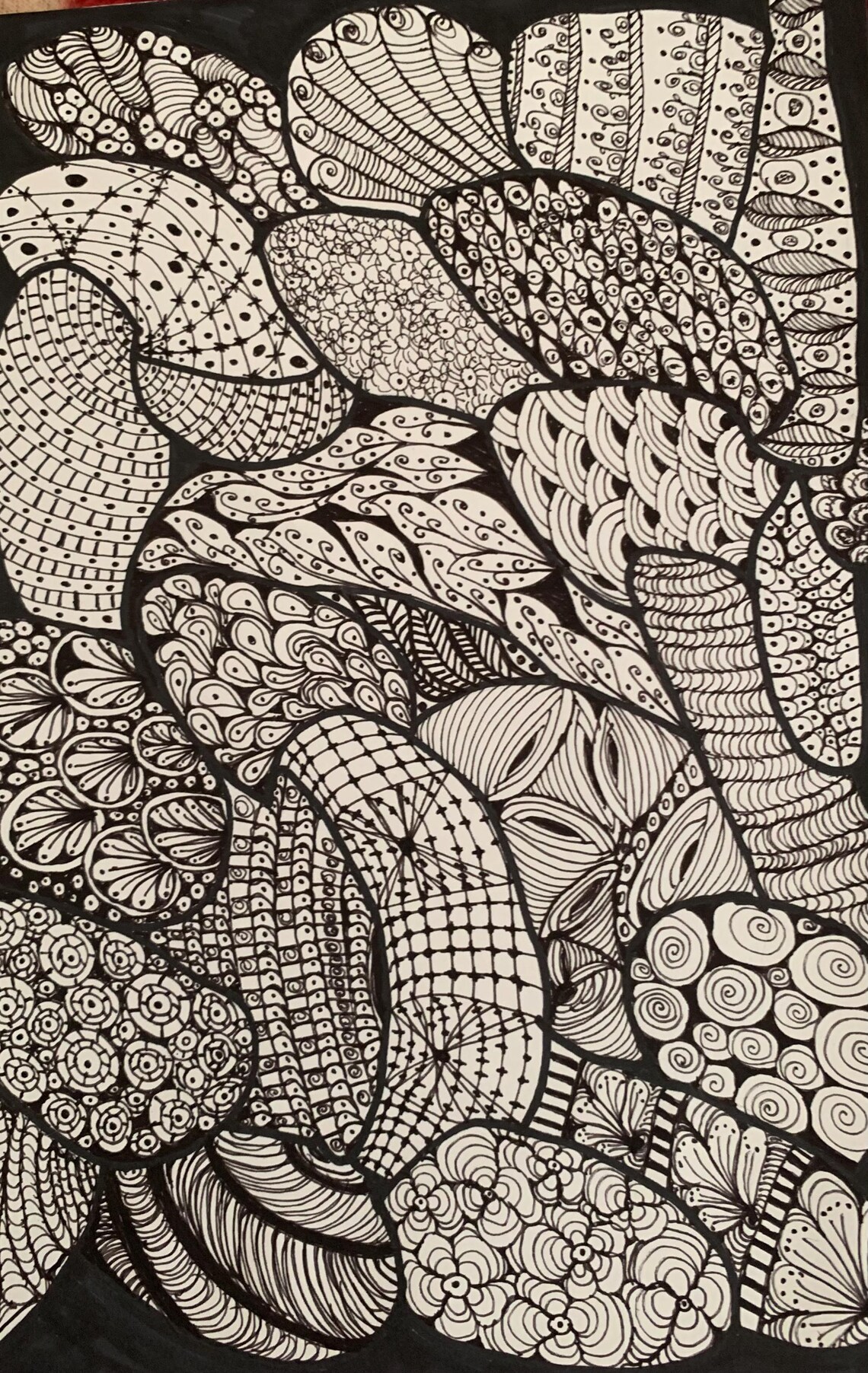 5 Zentangle Art Designs - Etsy