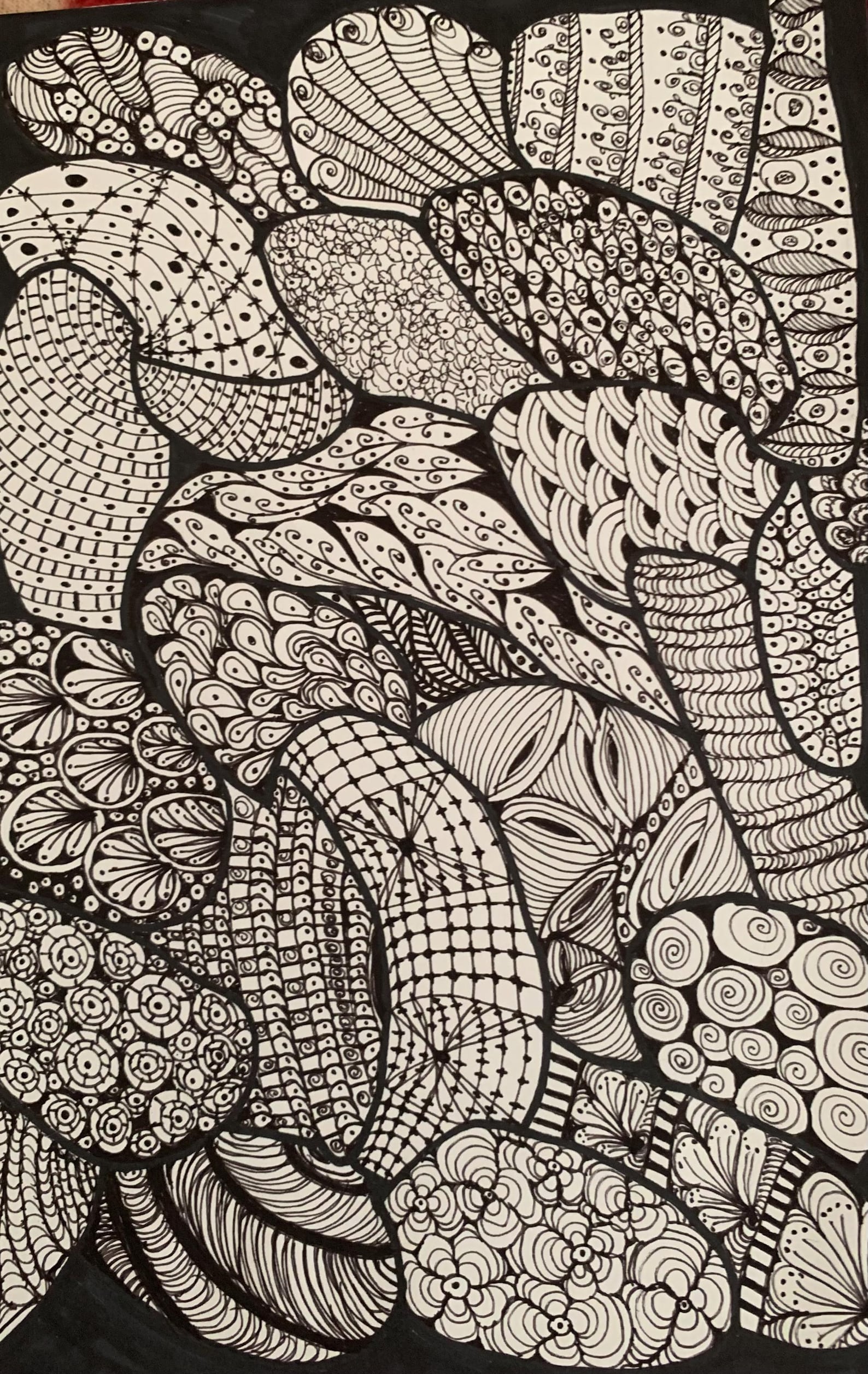 5 Zentangle Art Designs - Etsy