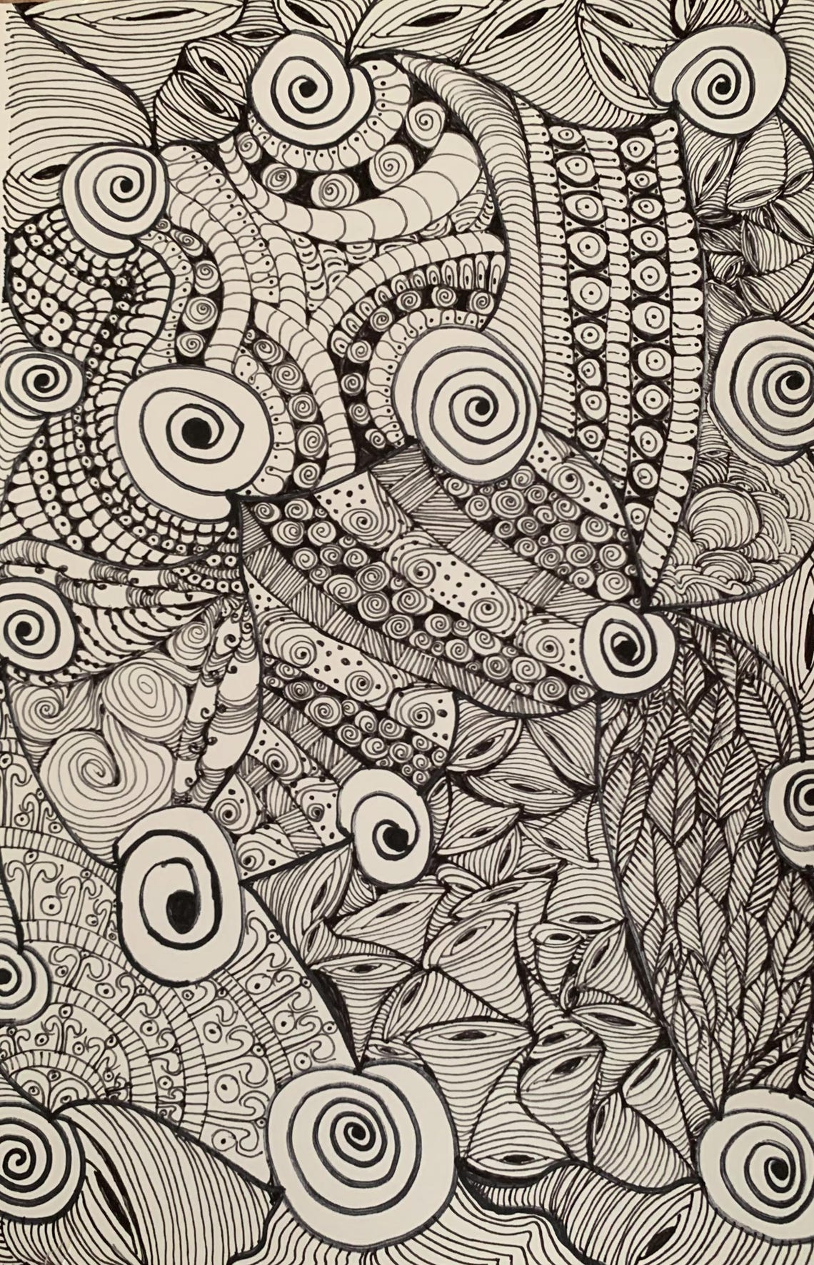 5 Zentangle Art Designs - Etsy