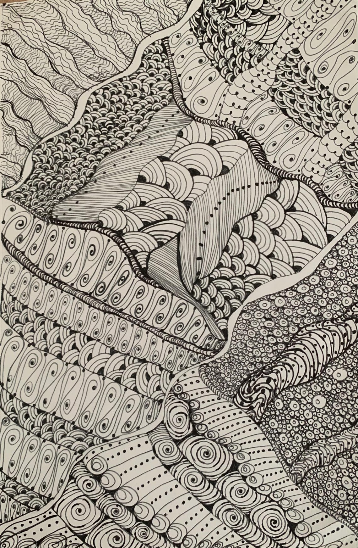 5 Zentangle Art Designs - Etsy