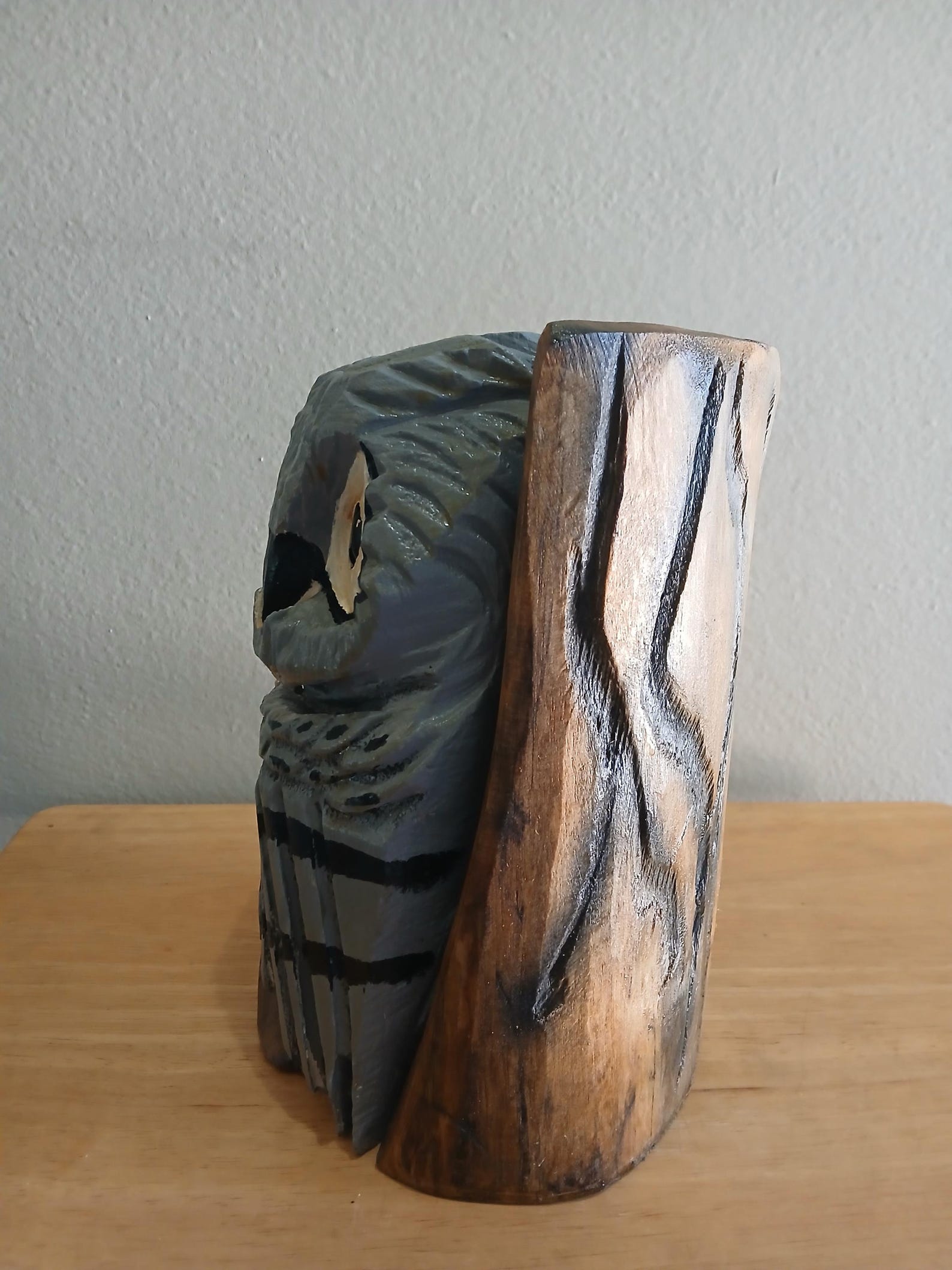Chainsaw Carved Wooden Owl Sculpture - Etsy