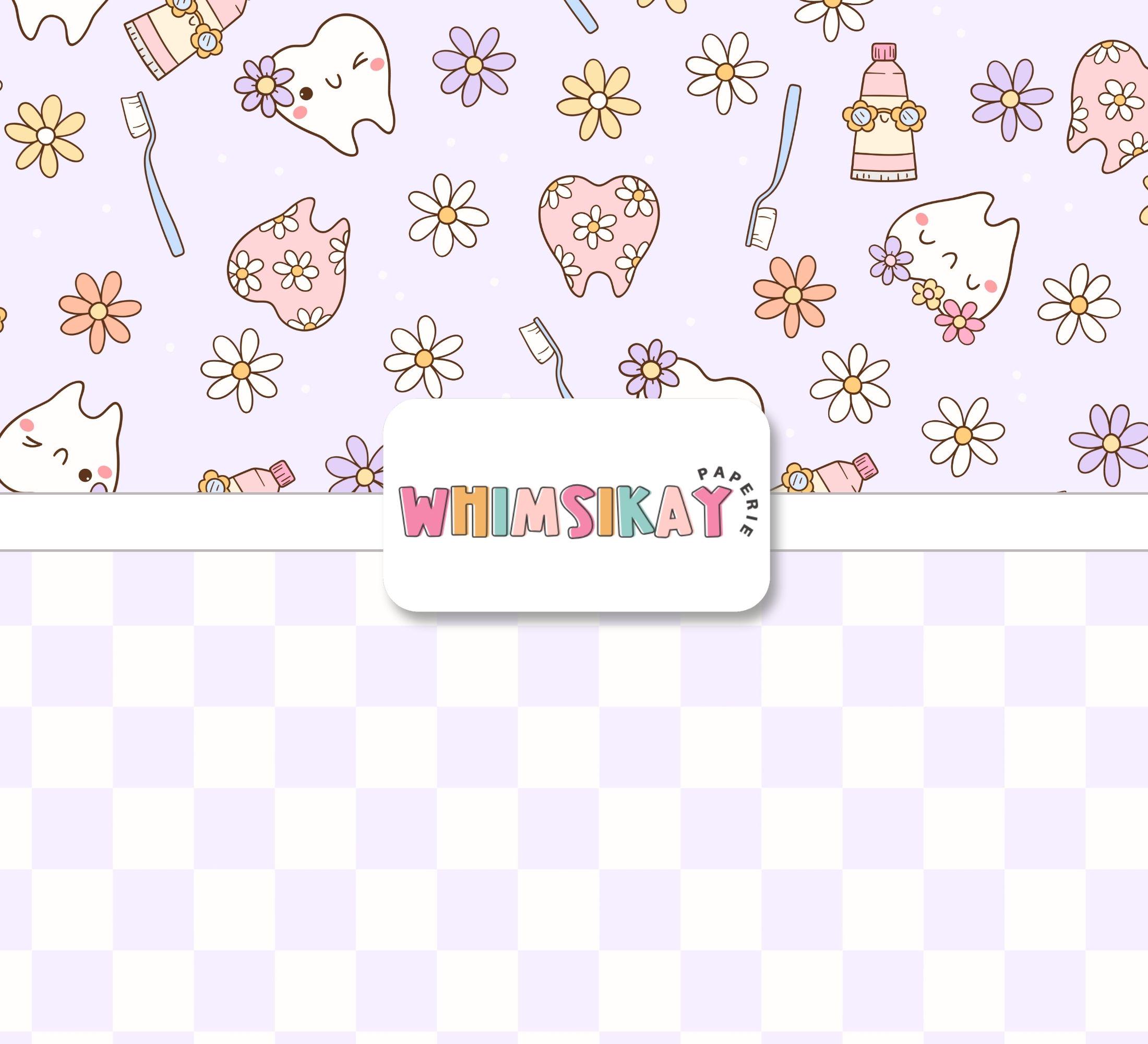 Sweet Dental Themed Paper | Dental Appreciation Paper | Nurse Pattern ...