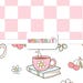 Coffee Themed Paper | Girly Coffee Digital PATTERN | Seamless Coffee ...