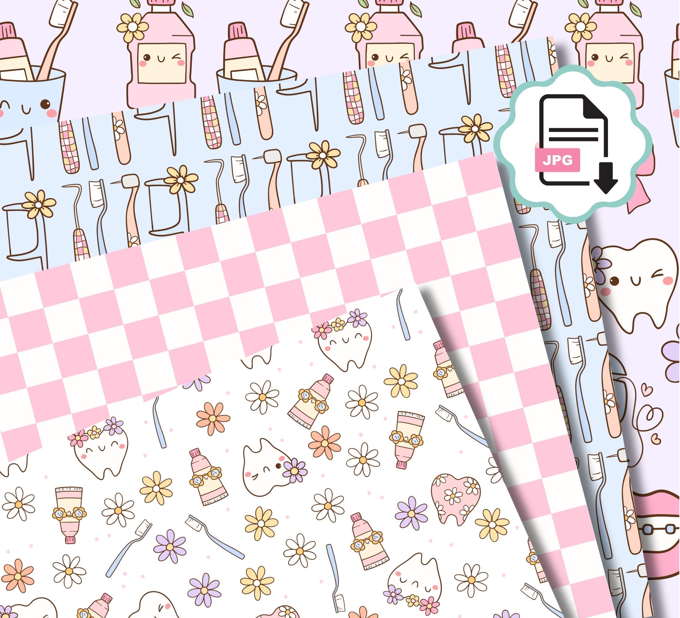 Sweet Dental Themed Paper | Dental Appreciation Paper | Nurse Pattern ...