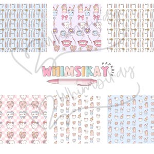 Sweet Dental Themed Paper | Dental Appreciation Paper | Nurse Pattern ...