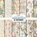 Cottagecore Easter Paper Vintage | Blue Tulip Spring Paper | Watercolor ...