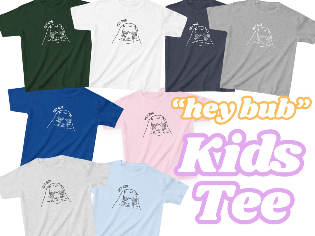 Hey Bub Walrus Kids Tee | Line Art Animal Shirt - Etsy
