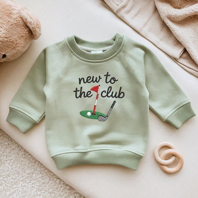 Baby Boy Sweatshirt Golf - Etsy