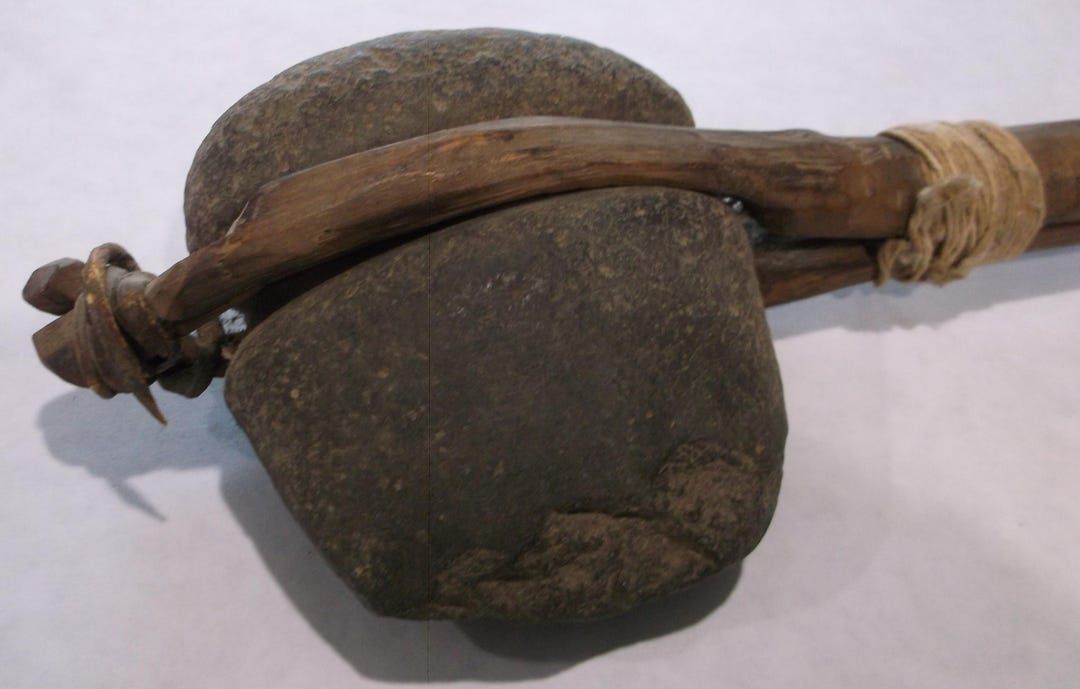 Antique Native American Stone War Club - Etsy