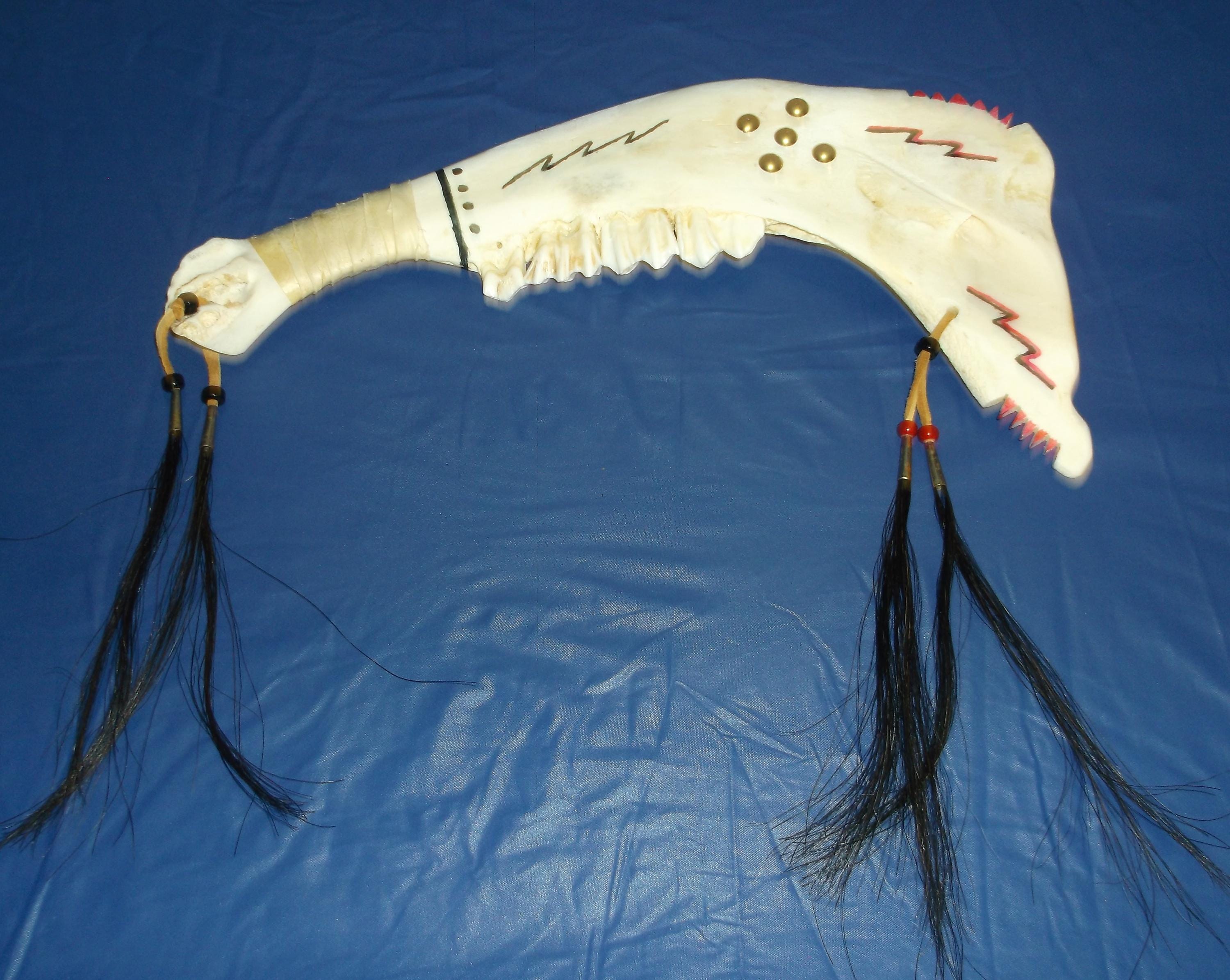 Native Buffalo Jaw Bone Warclub - Etsy