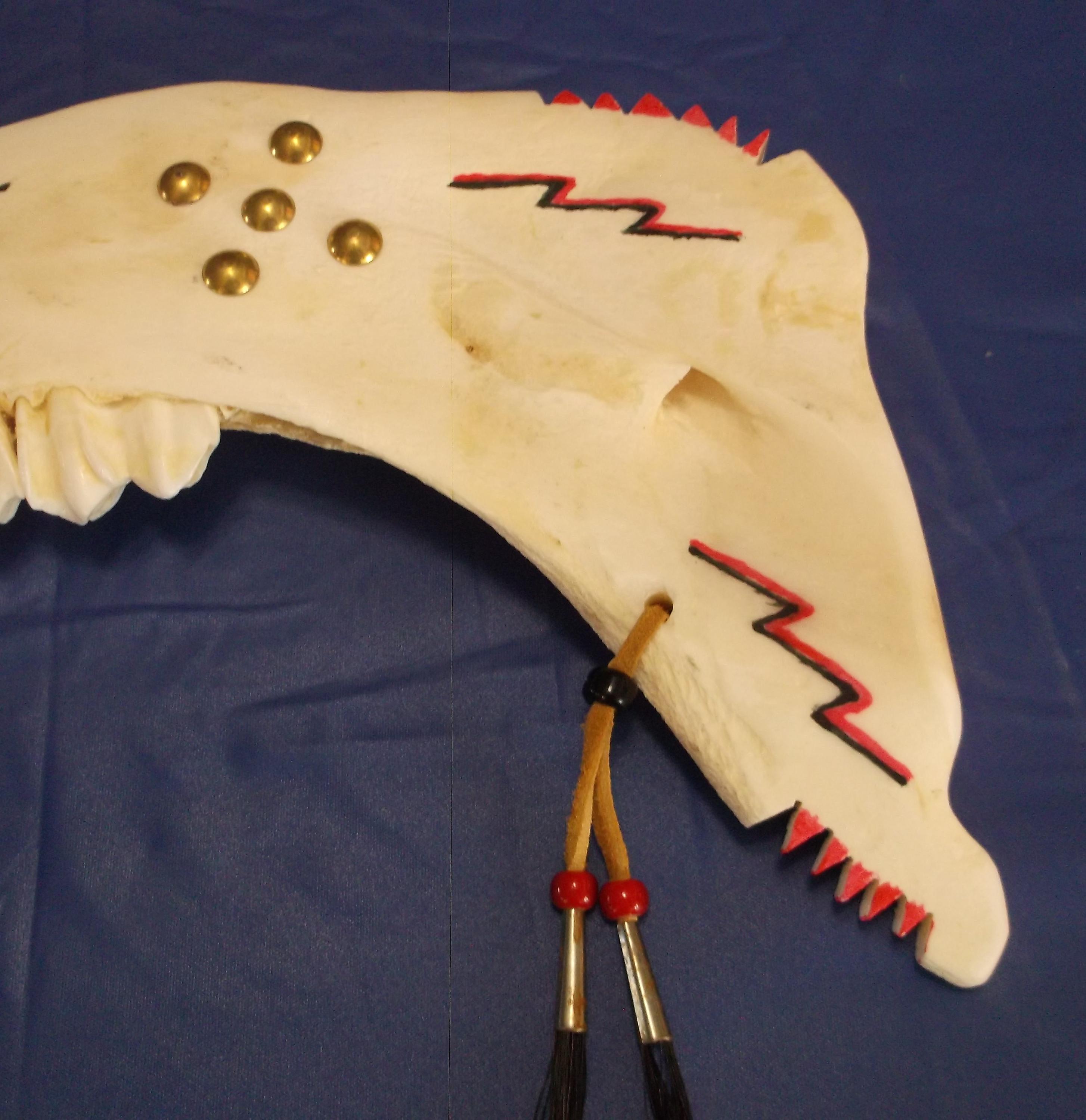 Native Buffalo Jaw Bone Warclub - Etsy