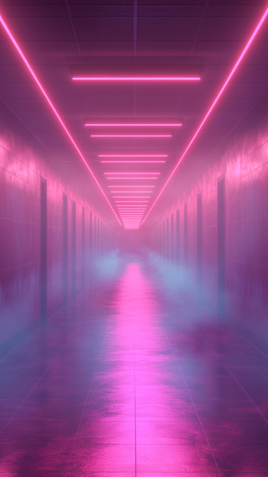 Neon Hallway iPhone Wallpaper, Dreamcore Lockscreen (digital Download ...