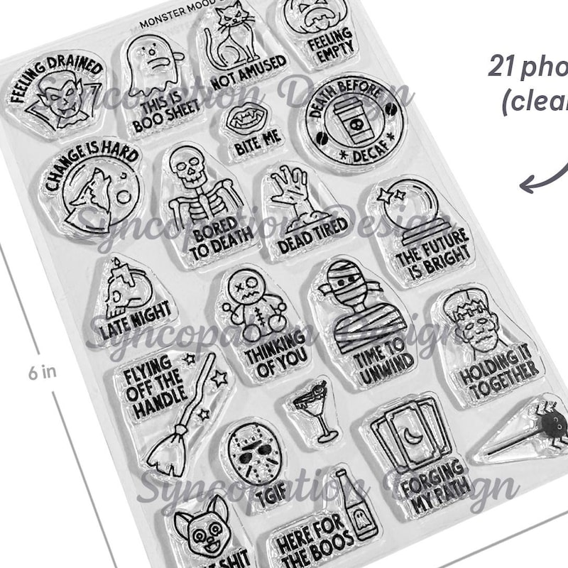 Monster Stamps - Etsy