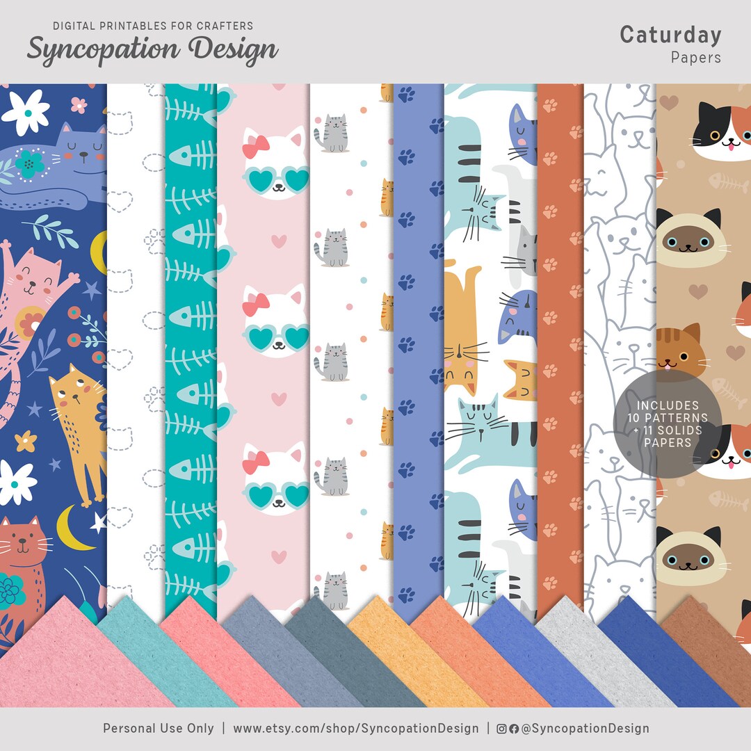 12x12 Paper | Caturday : Digital Scrapbooking • Project Life • Card ...