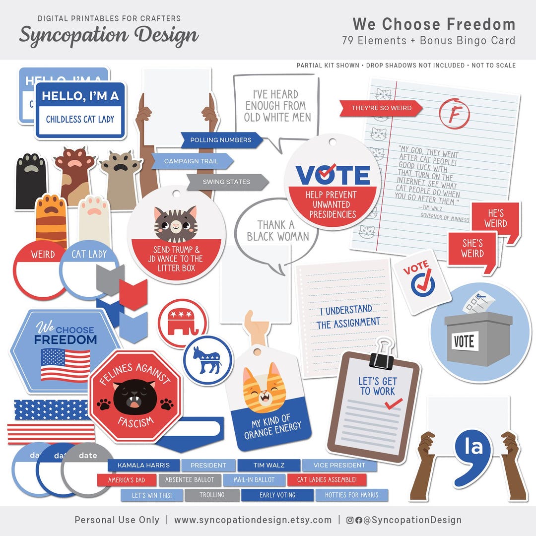 Elements | We Choose Freedom : Digital Scrapbooking • Card Making ...