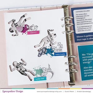 Clear Stamp Set | True Crime (4x6) : 20 Stamps for Scrapbooks, Journals ...