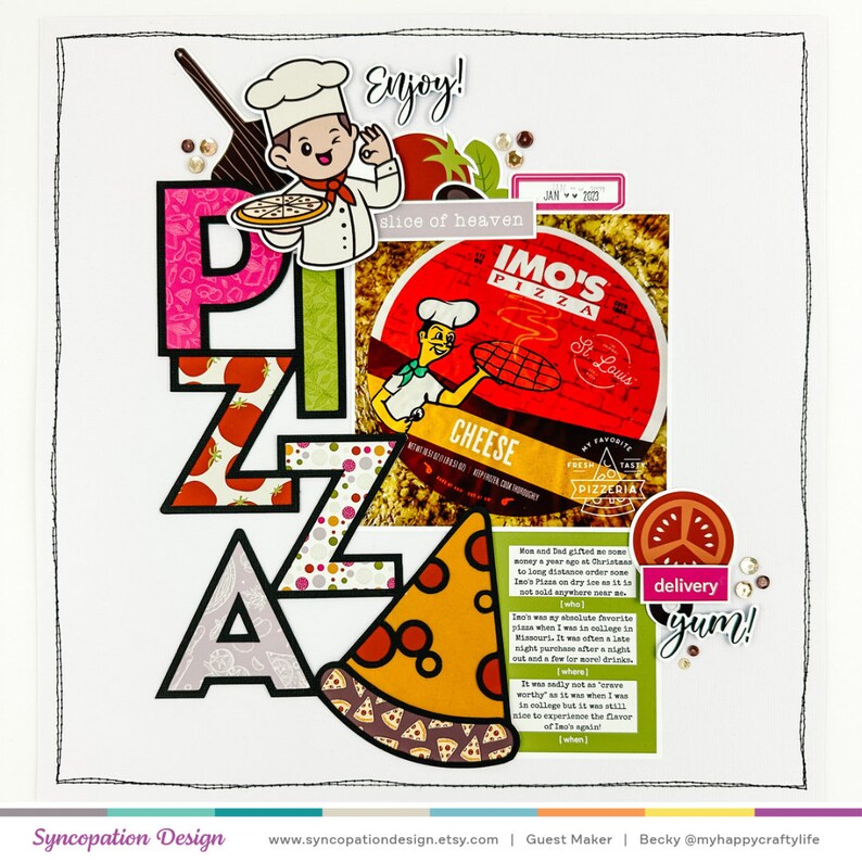 SVG Cut Files | Pizza Forever : Digital Scrapbooking • Journal • Card ...