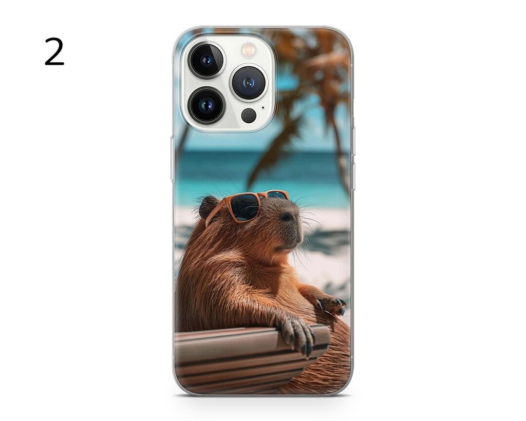 Capybara Cute Animals Phone Cases for iPhone 16 Pro and 16 15 14 13 12 ...