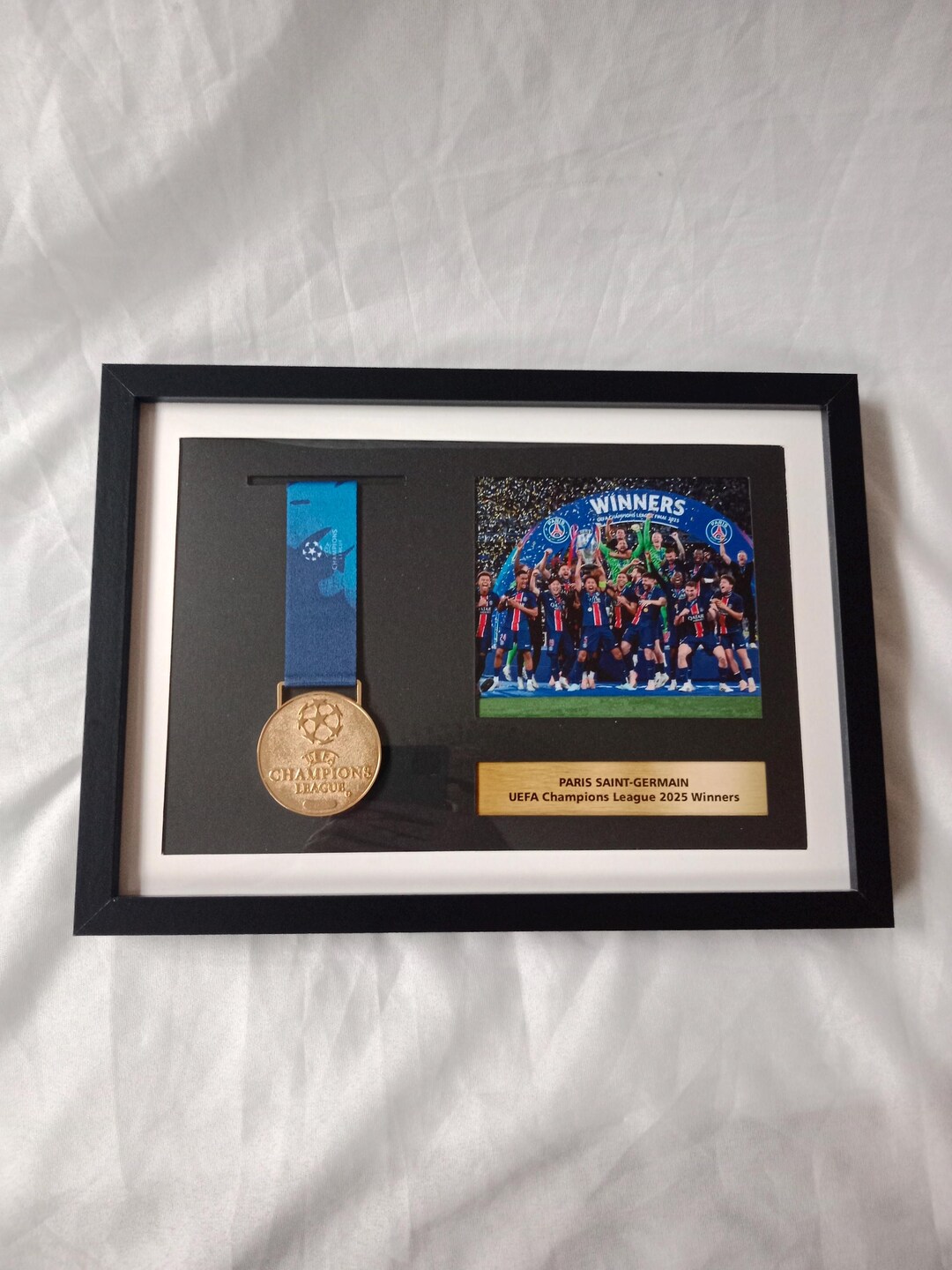 UEFA Champions League 2025 Medal Replica Framed Paris Saint-germain ...