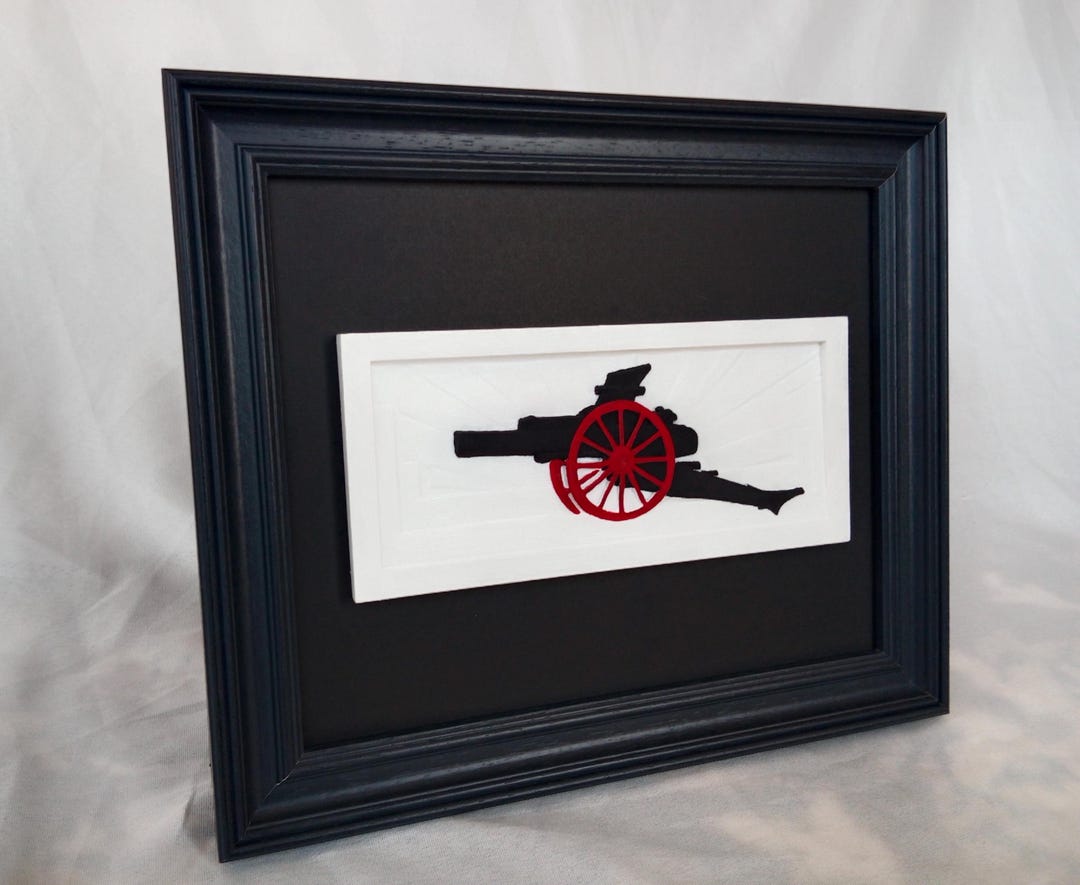 Arsenal Highbury East Stand Cannon Handmade Wooden Framed Wall Sign ...