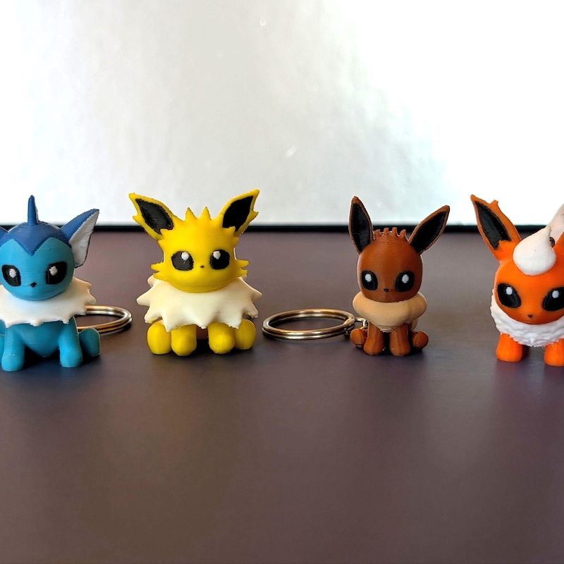 Eevee Metal Keychain - Etsy