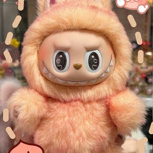 Rainbow Monster Colorful Labubu Original Handmade Plush Keychain Design ...
