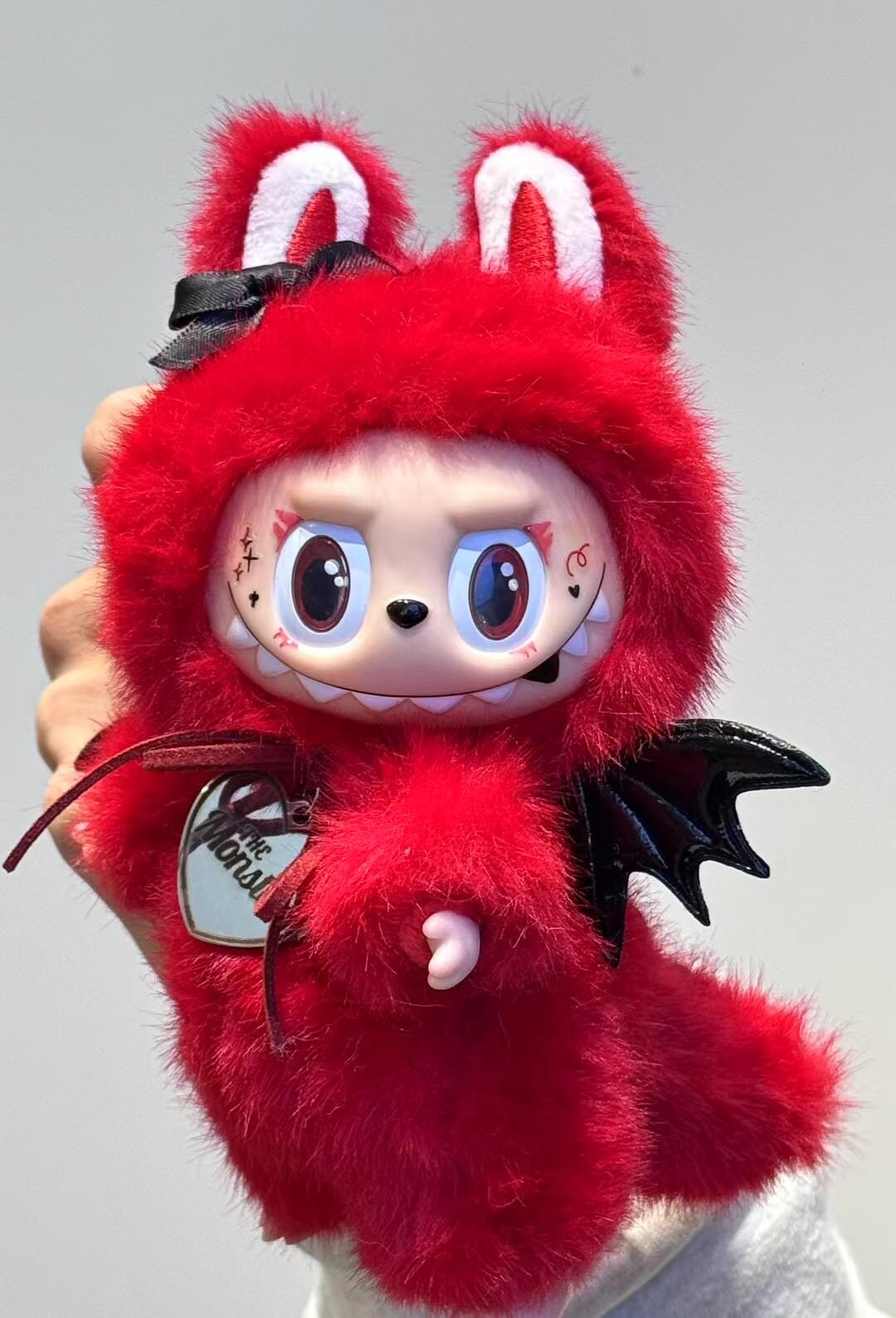 Hot Devil Zimomo Original Handmade Black/red Zimomo Plush Keychain ...