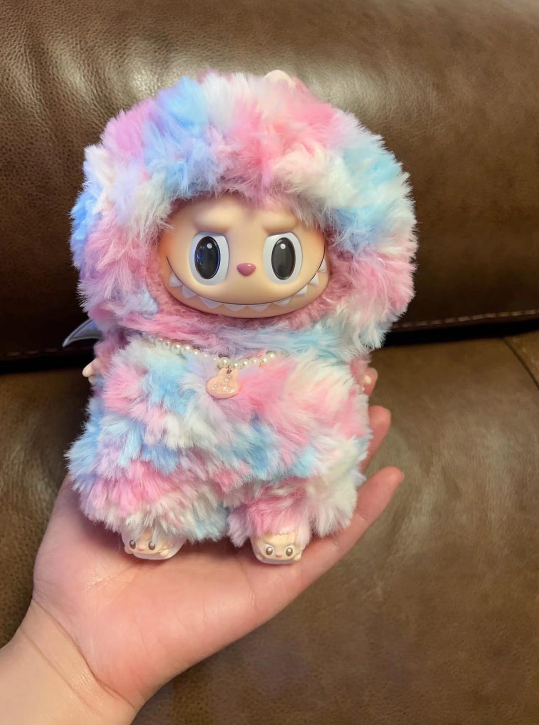 Happy Rainbow |labubu Original Handmade Zimomo Plush Keychain Design ...