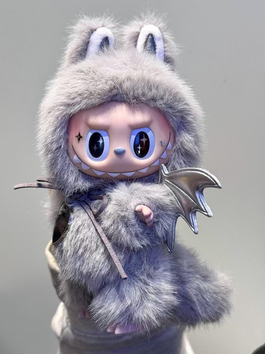 Black Devil Zimomo Original Handmade Labubu Plush Keychain Design ...