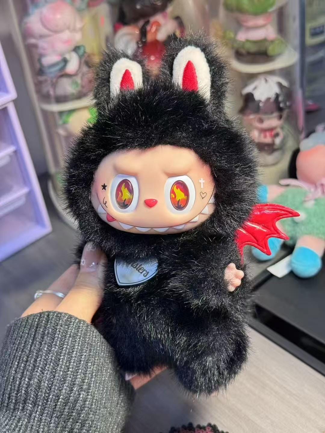 Hot Devil Zimomo Original Handmade Black/red Zimomo Plush Keychain ...