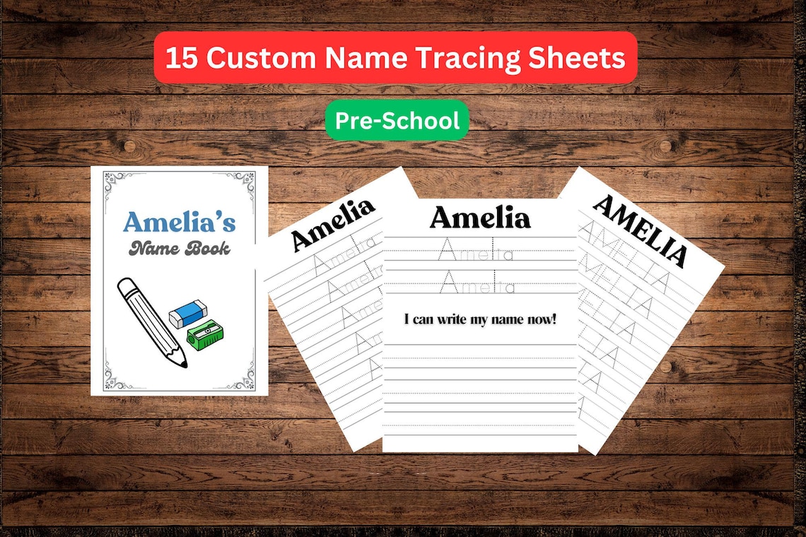 Custom Name Tracing Worksheet | Personalized Name Writing Practice ...