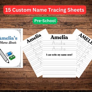 Custom Name Tracing Worksheet | Personalized Name Writing Practice ...