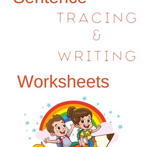 Grade 2 Sentence Tracing and Writing Worksheets | Handwriting Practice ...