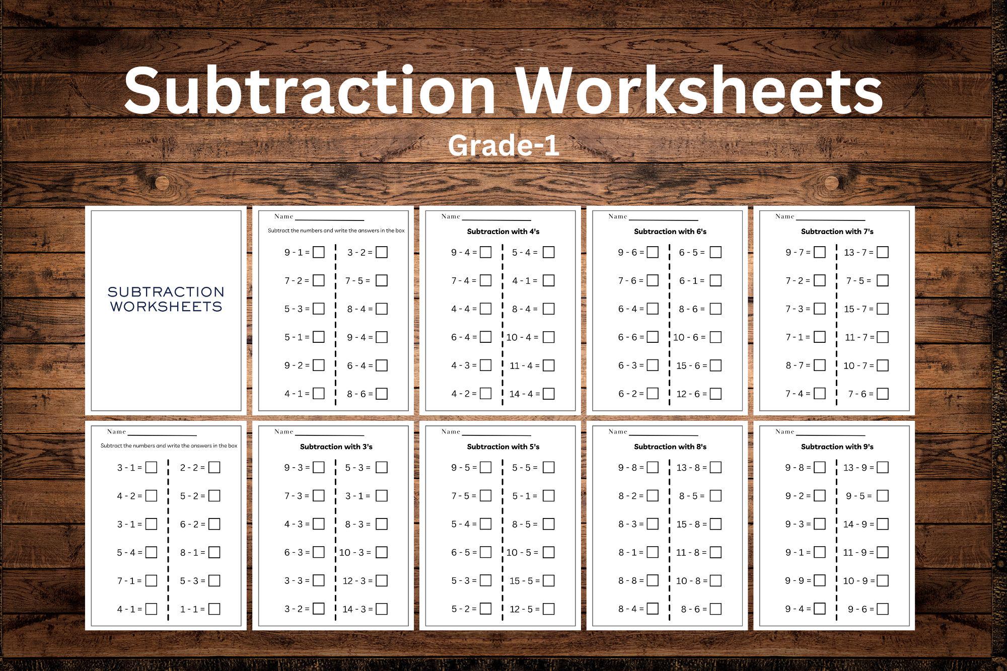 Grade 1 Math Worksheets | Addition & Subtraction | Find the Missing ...