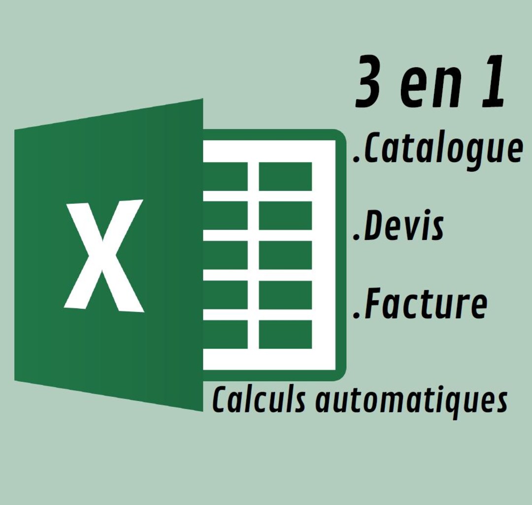 Excel Template Quote Invoice Catalog Automatic VAT Calculations - Etsy UK