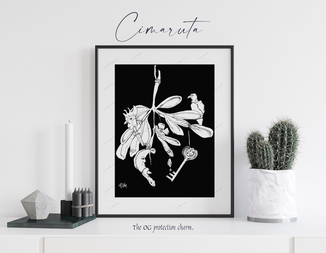 Cimaruta Wall Art Print, Whimsigoth Decor, Protection Charm New ...