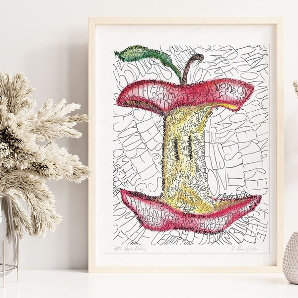 Word Art Calligram - Etsy