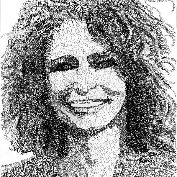 Word Art Calligram - Etsy