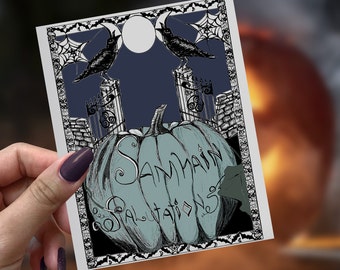 Printable Samhain Cards - Etsy