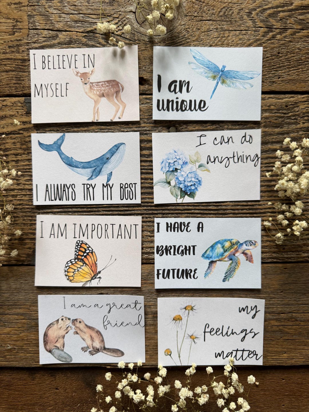 Printable Lunch Box Notes - Positive Affirmation Animals Set - Etsy